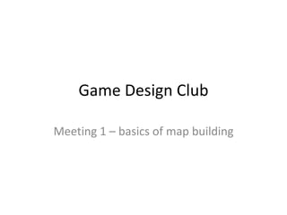 Game design club 1 | PPTX | Roleplaying Games | Games and Puzzles