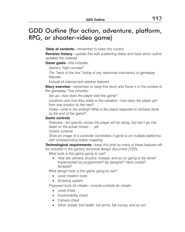 Game design doc template | PDF