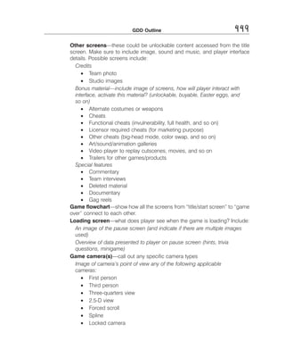 Game design doc template | PDF