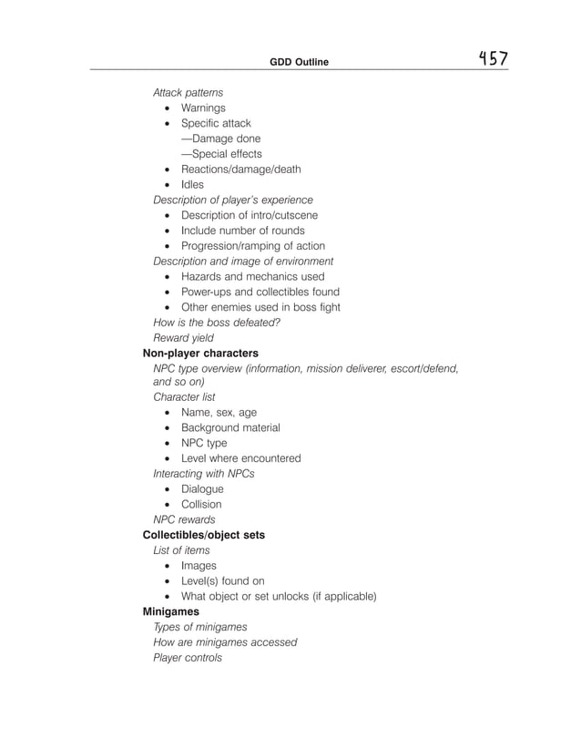 Game design doc template