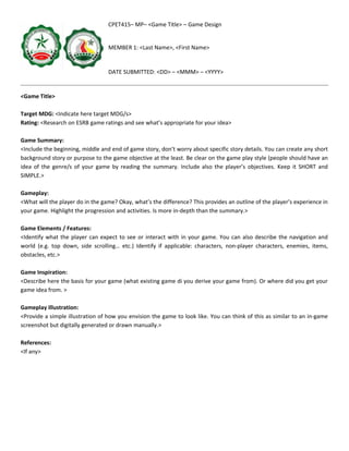 Game Design Document | DOC