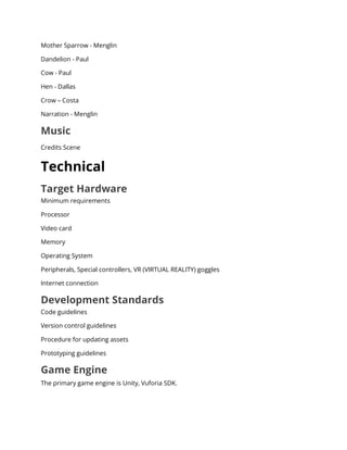 Game Design Documentation | PDF