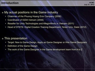 Game designer | PPSX