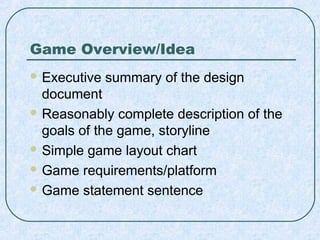 Game design for beginners | PPT