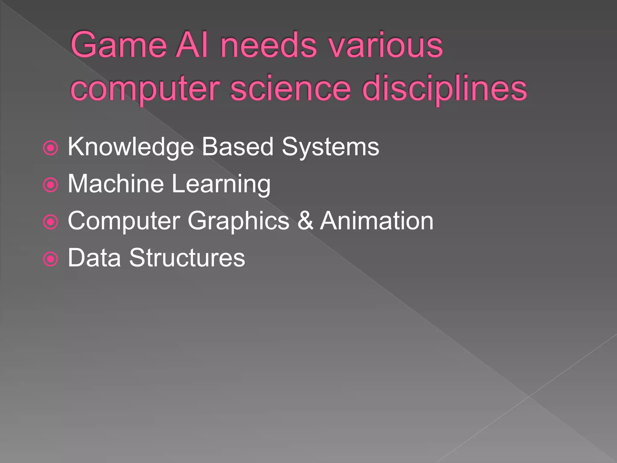 Game designing using artificial intelligence | PPTX