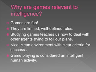 Game designing using artificial intelligence | PPTX
