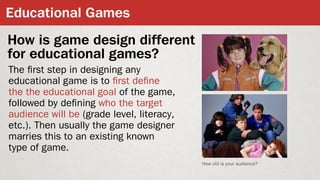 An Introduction to Educational Game Design | PDF
