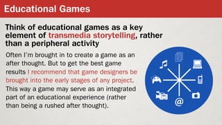 An Introduction to Educational Game Design | PDF