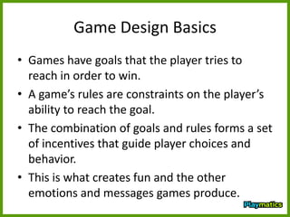 #G4C12: Game Design Workshop | PPT