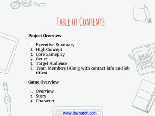 Game Design Document - Step by Step Guide | PPTX