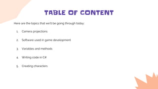 Game development 101 - A Basic Introduction | PPTX