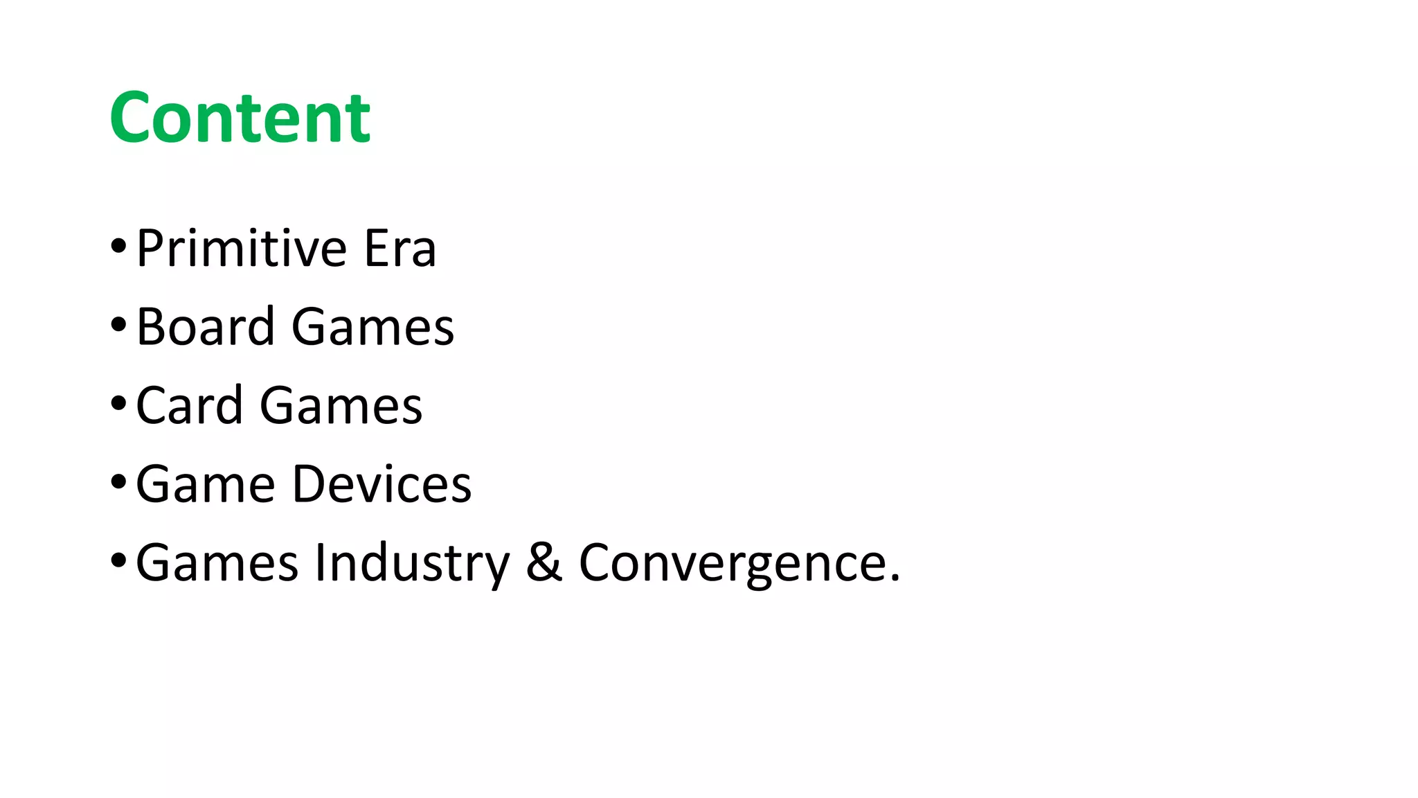 Game development history | PPTX