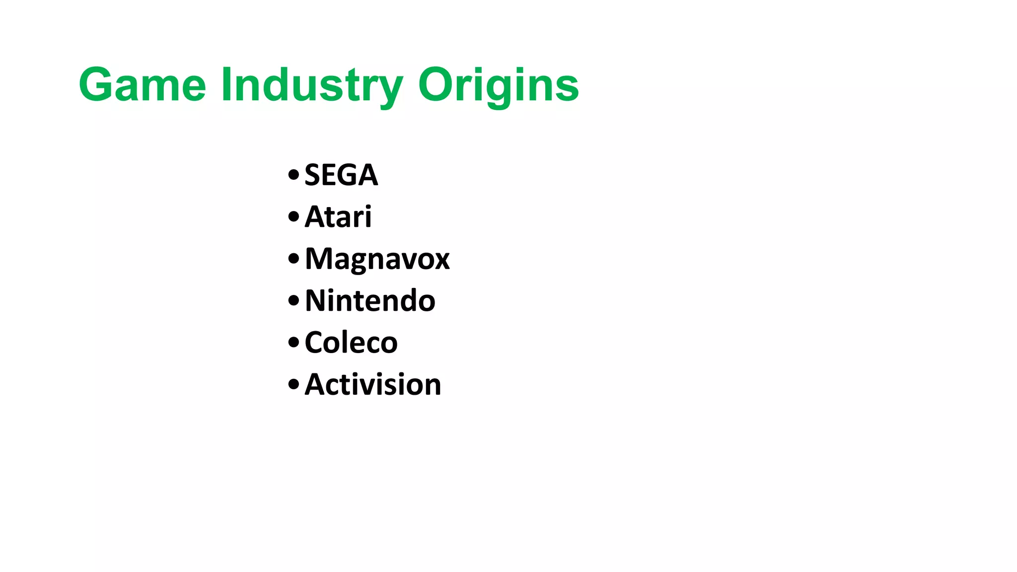 Game development history | PPTX