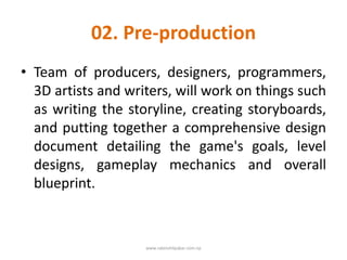 Game development pipeline | PPTX