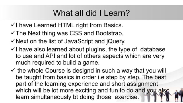 Game development project | PPT