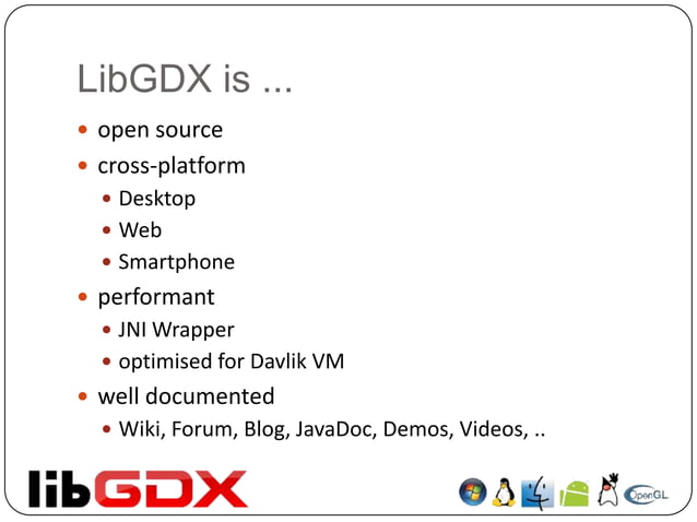Game development with_lib_gdx | PPTX | Graphics Software | Computer Software and Applications