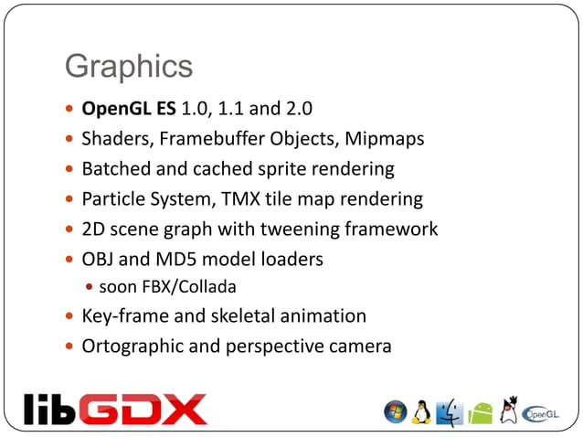 Game development with_lib_gdx | PPTX | Graphics Software | Computer Software and Applications