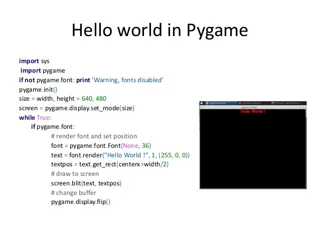 Game Development with Pygame