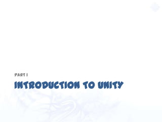 Game Development with Unity | PPTX
