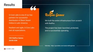 GameDev Lviv 2019 / G-Core Labs | PPT