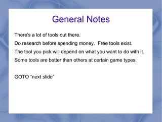 Game devtools | PPT