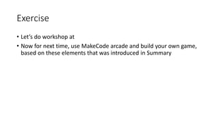 Game dev workshop | PPTX
