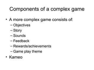 Game elements | PPT