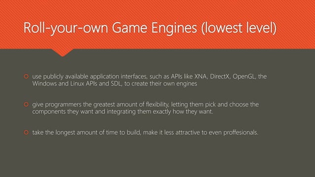 Introduction to Game Engine: Concepts & Components | PPTX