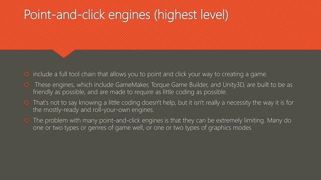 Introduction to Game Engine: Concepts & Components | PPTX