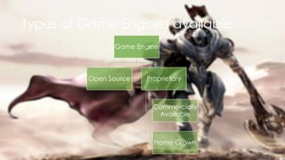 Game engines and Their Influence in Game Design | PPTX