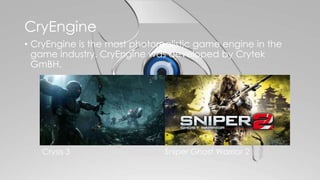 Game engines and Their Influence in Game Design | PPTX
