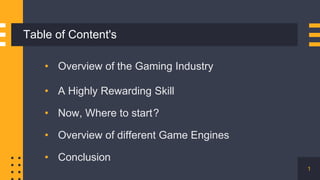 Game Engine Comparison | PPTX | Video Game Genres | Video Gaming