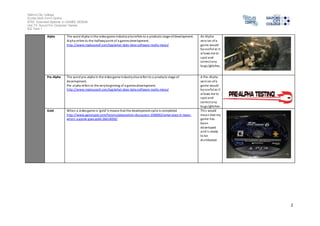 Game engine terminology/glossary | PPT