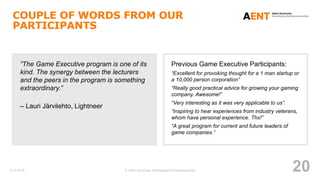Game Executive 2019 | PPTX