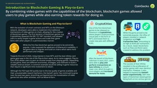GameFi Report 2023: GameFi Levels Up | CoinGecko | PDF