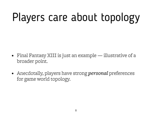 Examining Game World Topology Personalization | PPT