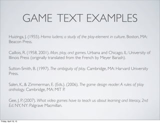 Game Genres: For the Design and Evaluation of Future Learning ...