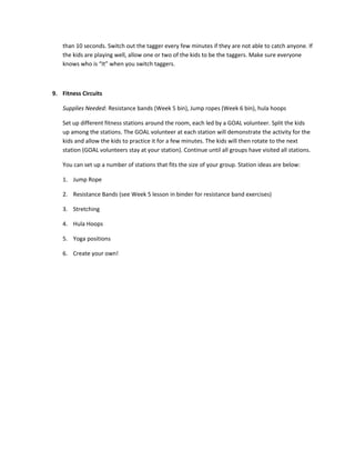 Game ideas for small spaces | DOC | Exercise and Fitness Video Games ...