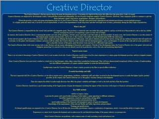 Game Industry job roles | PPTX