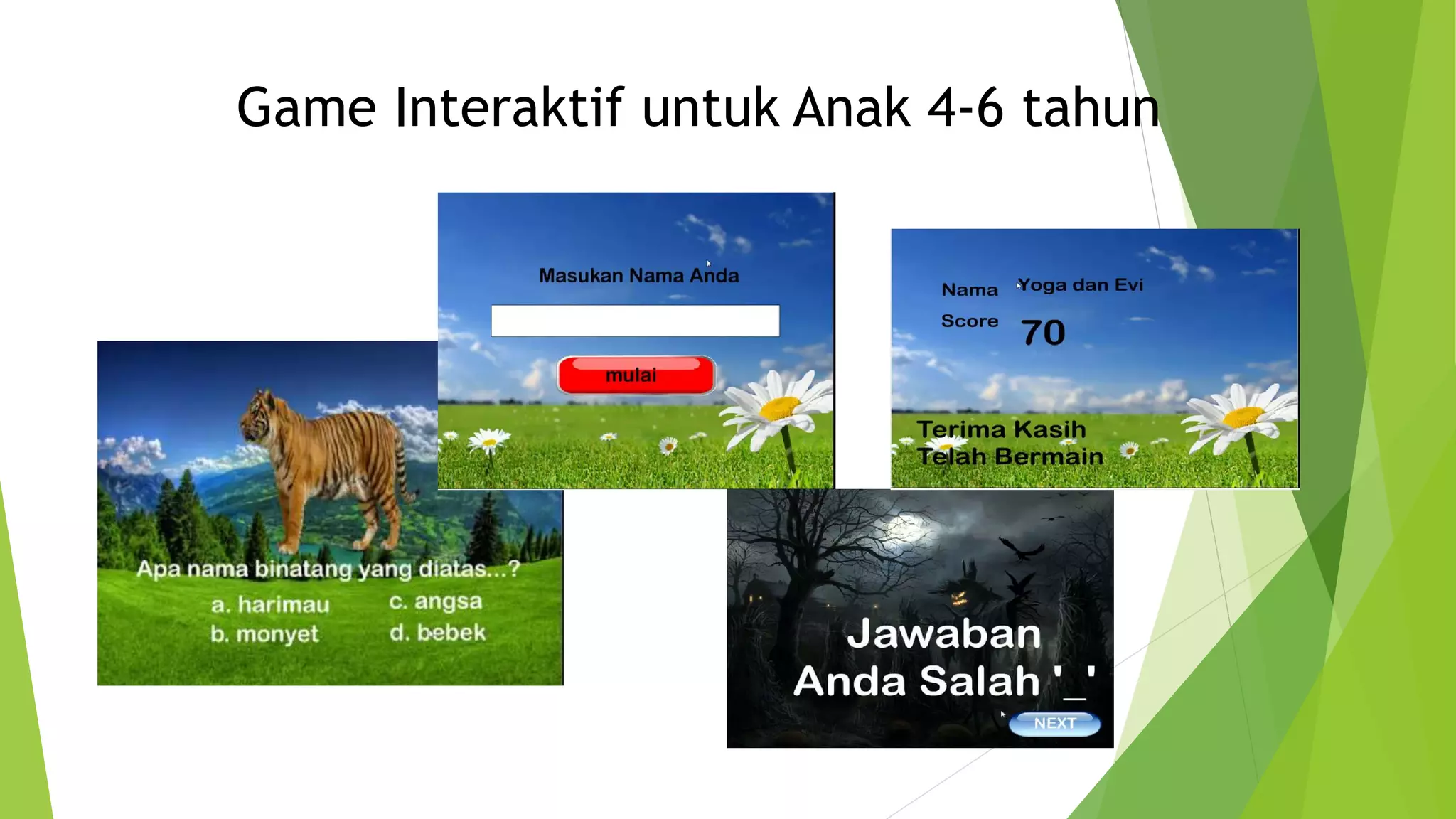 Game interaktif untuk anak 4 sampai 6 tahun | PPT