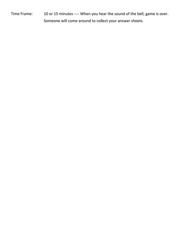 Timeline Trivia Game introduction and rules | ODT