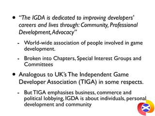 The International Game Developers Association | PPT