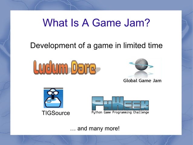 Game jams | PPT