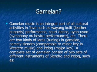Gamelan | PPT