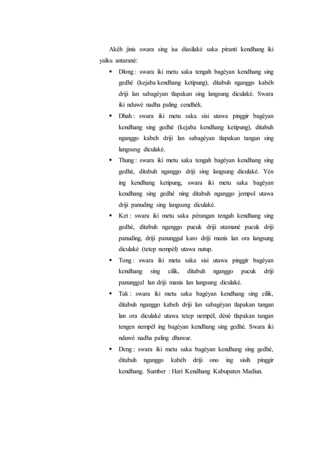 gamelan dan busana adat jawa (bahasa jawa) | DOCX