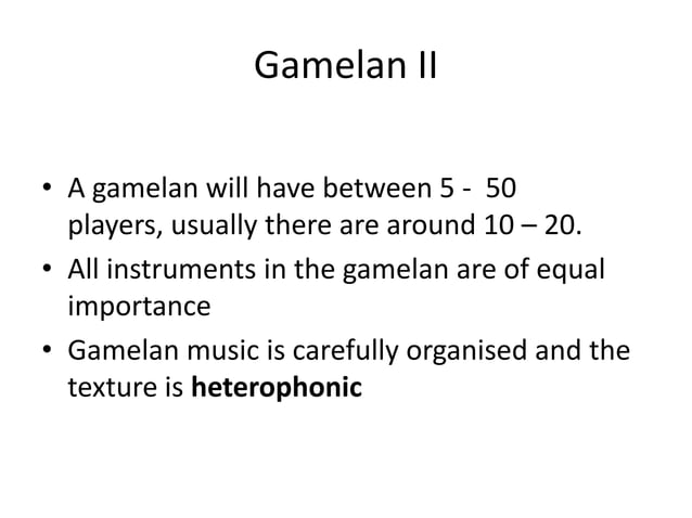 Gamelan | PPTX