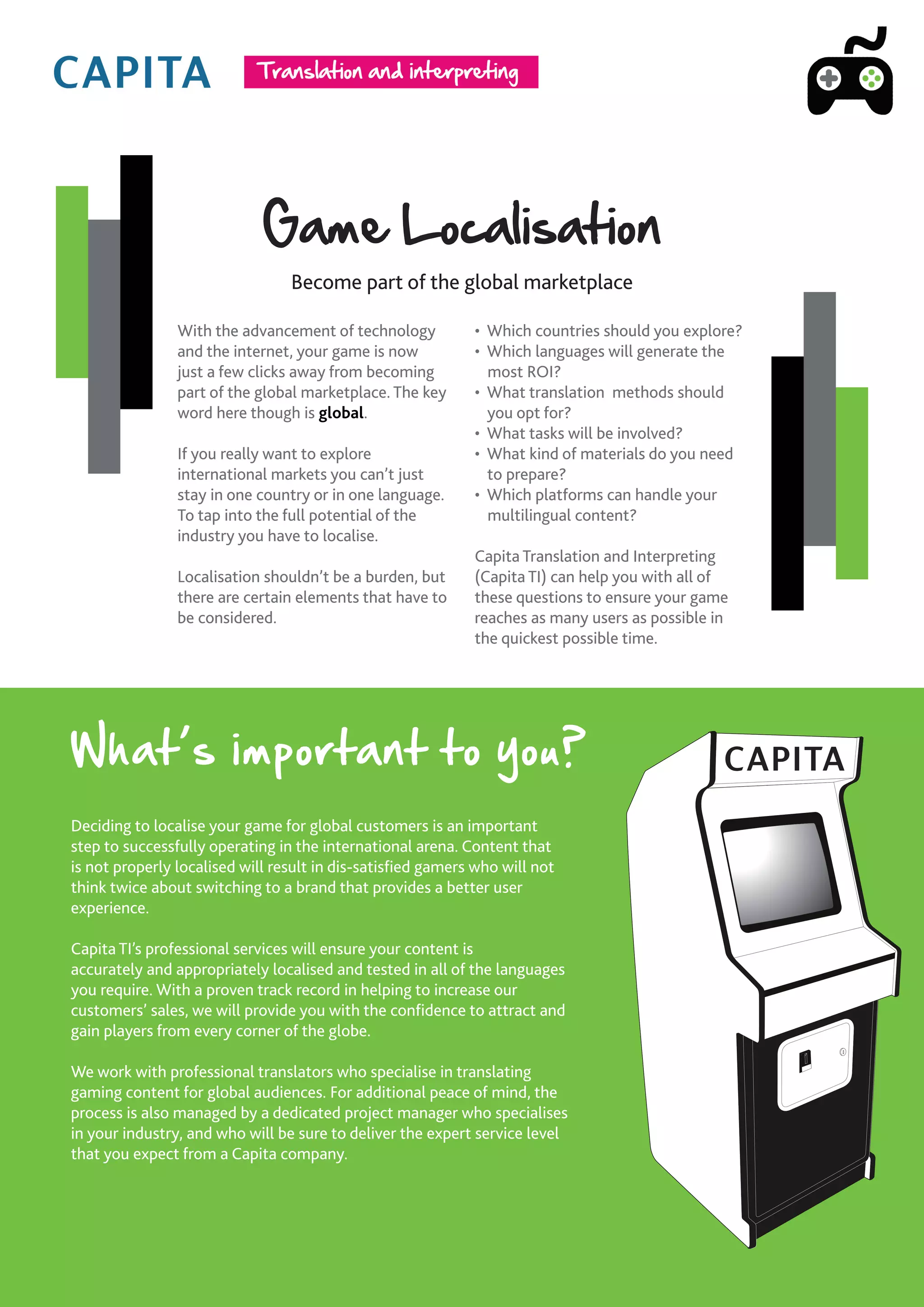 Game Localisation 2-Pager | PDF