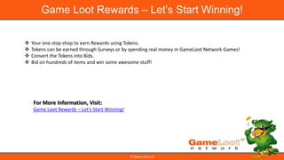 GameLoot Rewards – Let’s Start Winning! | PPTX