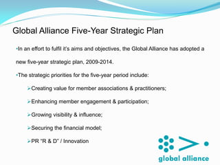 Global Alliance Membership Presentation 2010 | PDF