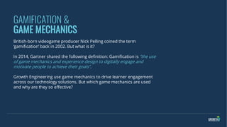 Gamification and Game Mechanics | PPT